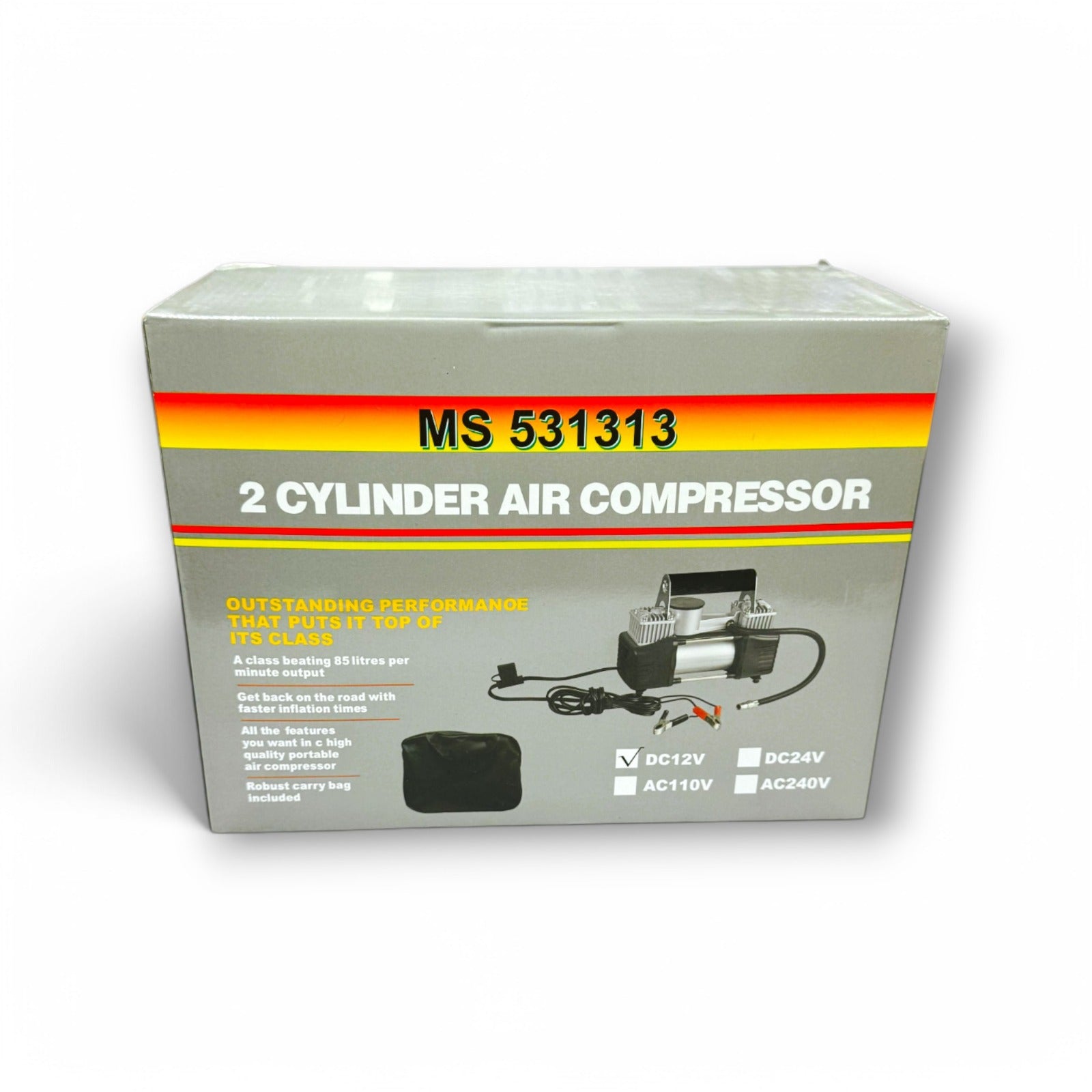 AIR COMPRESSOR 2 CYLINDER MS 531313 HUNTAR BOX HEAVY DUTY – Jamali United