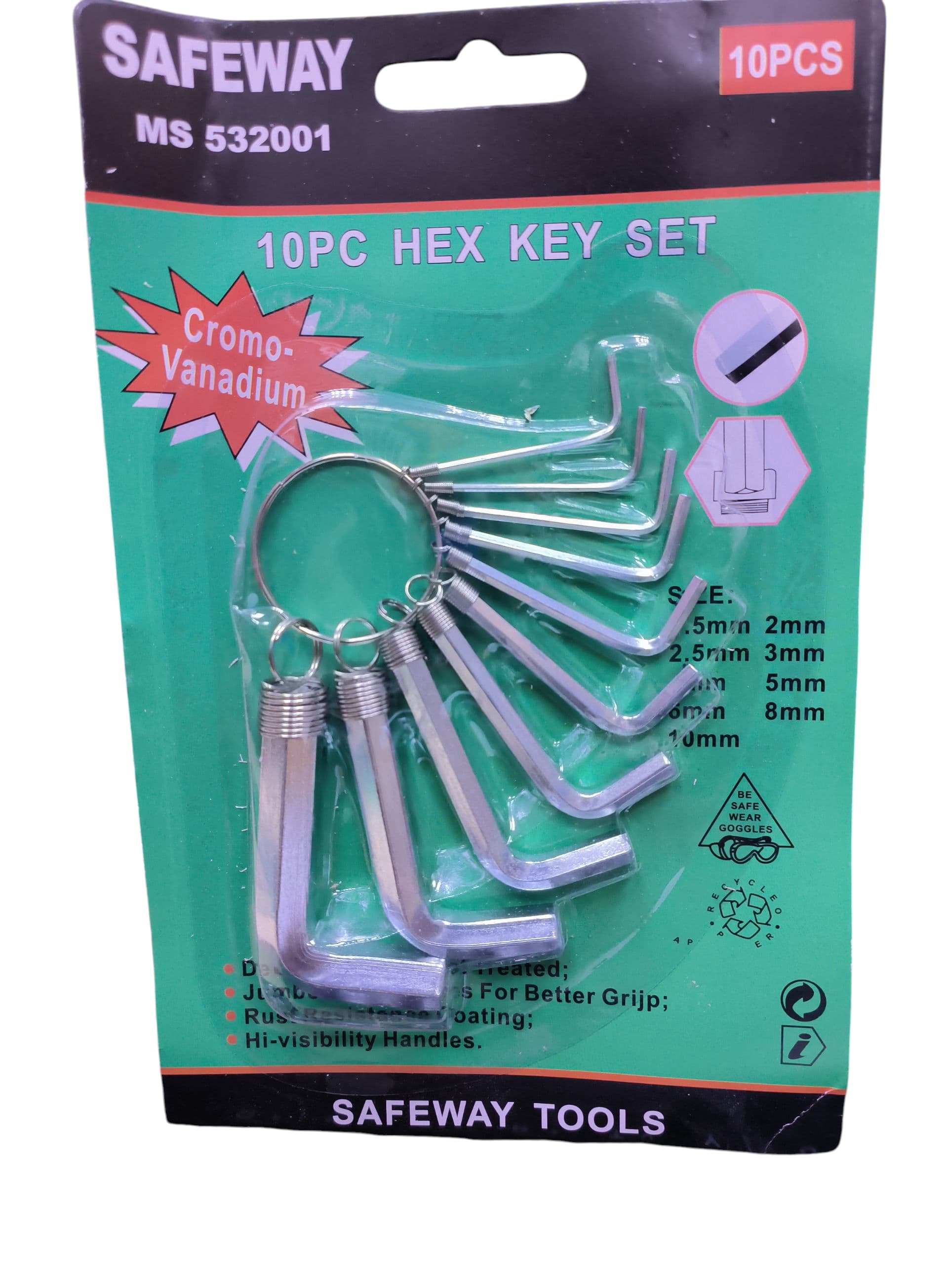 ALENKEY SAFEWAY MS 532001 10 PCS SET GALV. – Jamali United